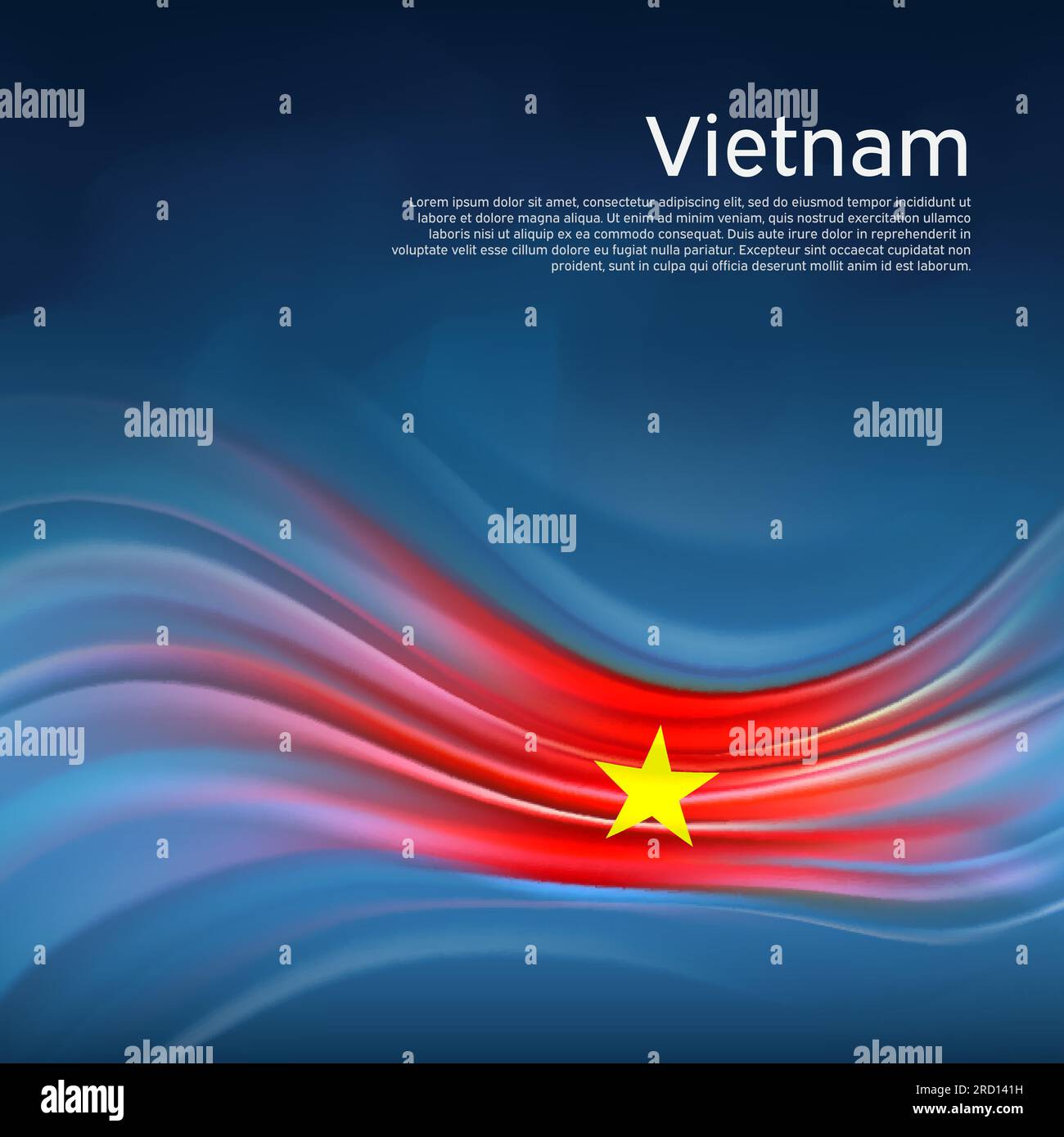 Vietnam flag background. Abstract vietnamese flag in the blue sky ...