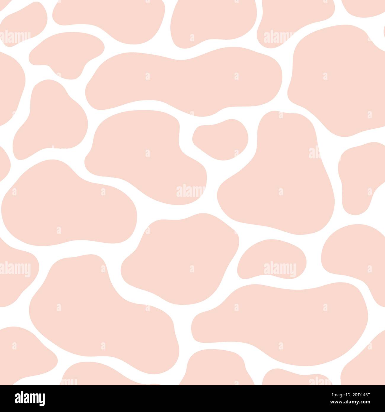 Cow print vector seamless pattern design, abstract seamless animal skin ...