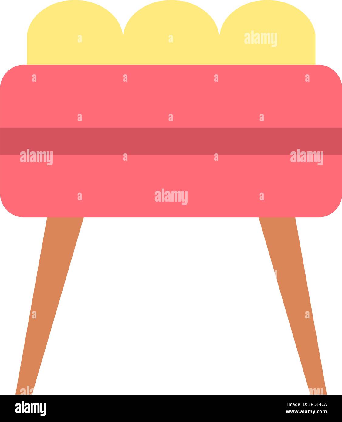 Ottoman Stool Icon Image Stock Vector Image & Art - Alamy
