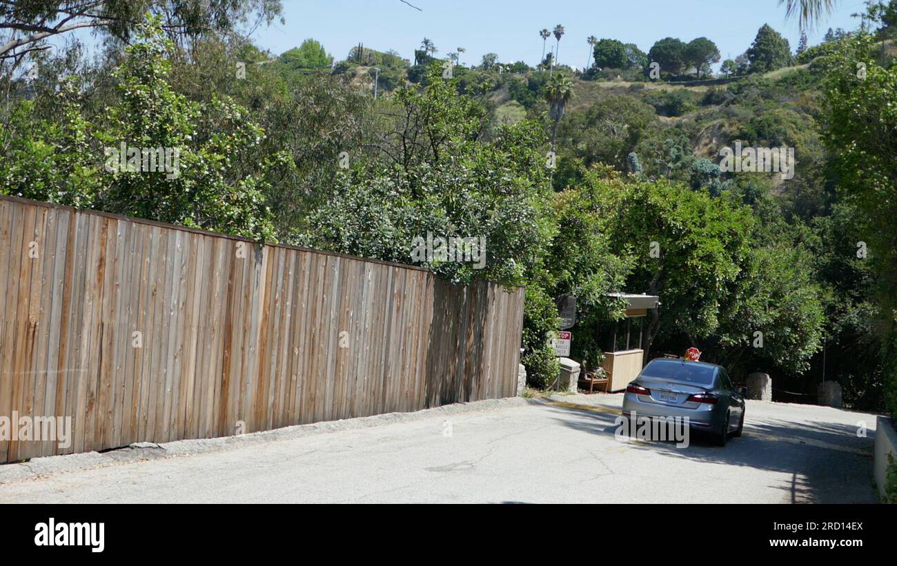 Beverly Hills, California, USA 16th July 2023 Security Guard Entrance ...