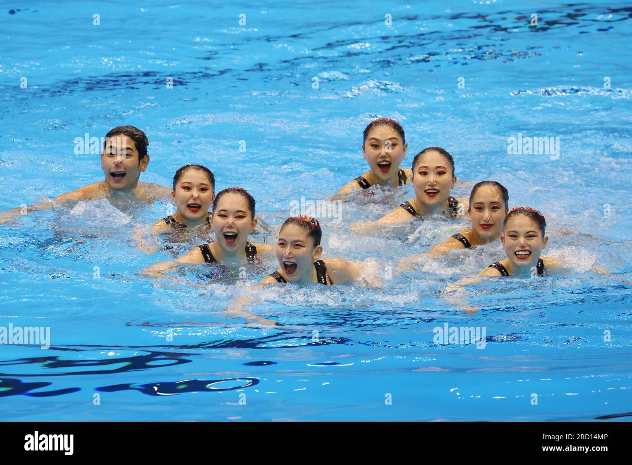Artistic swimming acrobatic routine preliminary hi-res stock ...