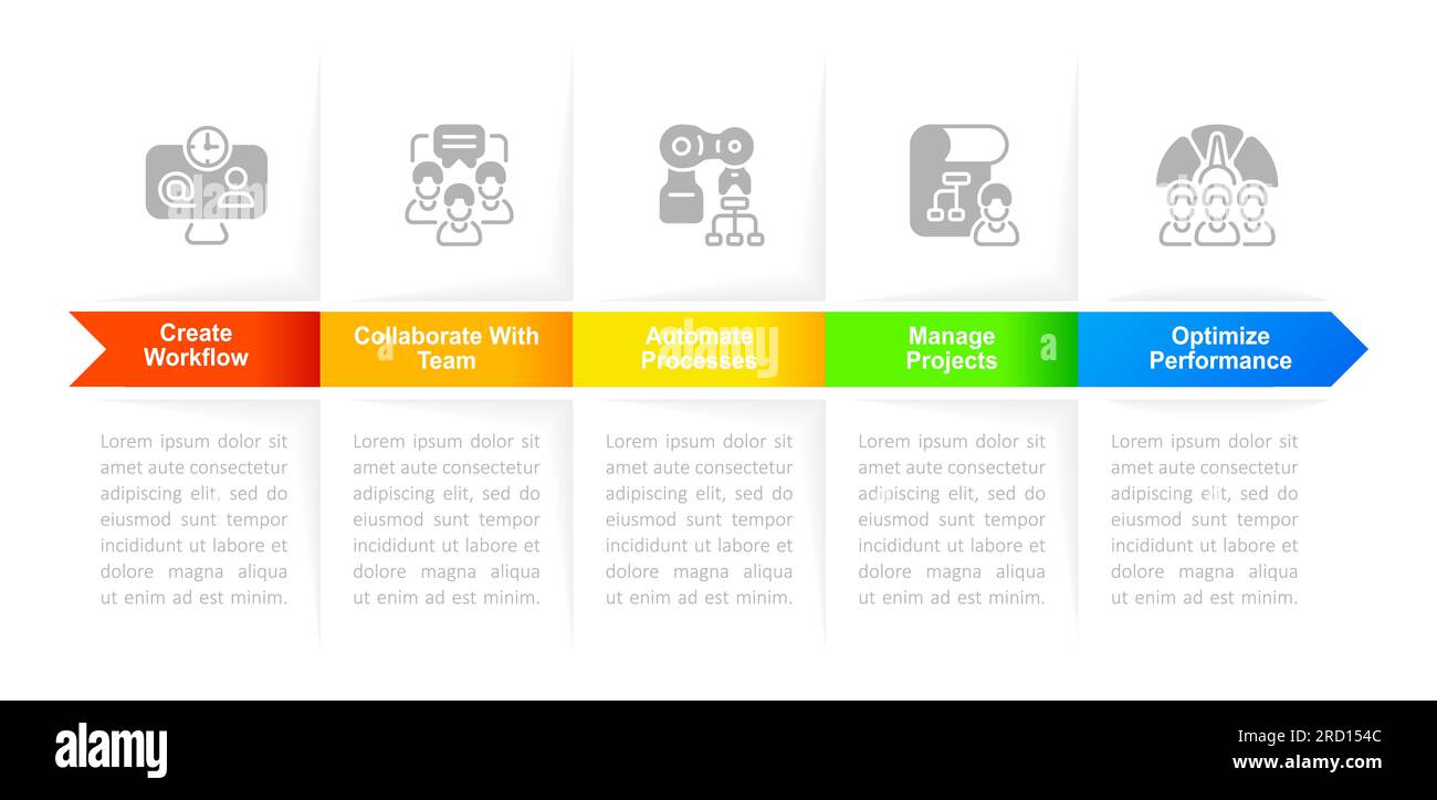 Productivity infographic chart design template Stock Vector Image & Art ...