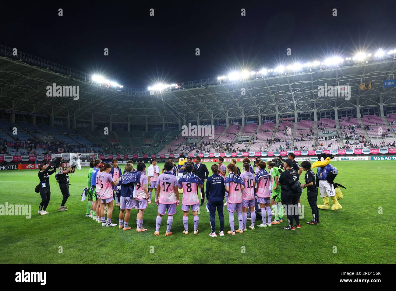 Miyagi, Japan. 14th July, 2021. Japan team group (JPN) Football/Soccer ...