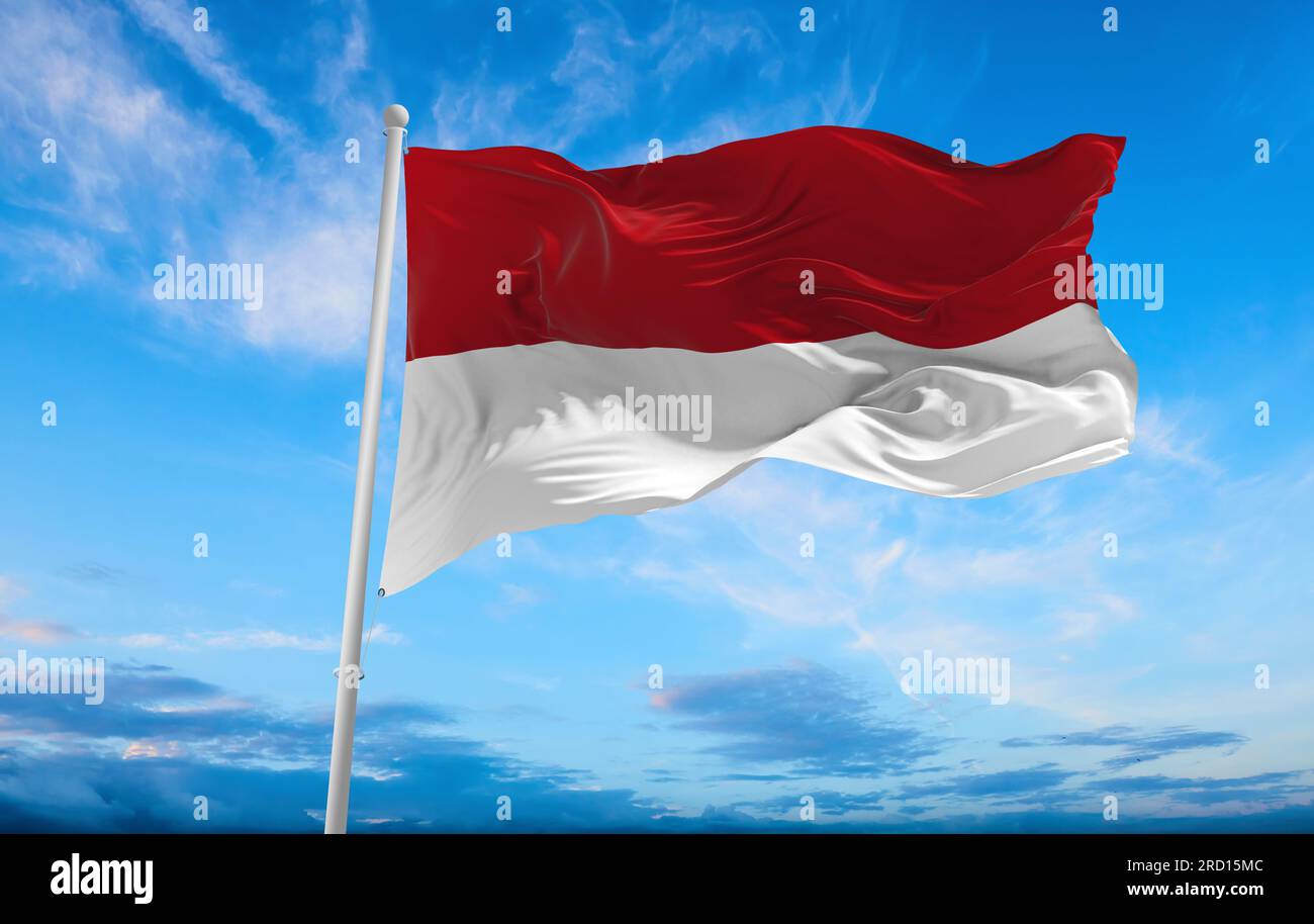 flag of Historic peoples Curonians and Semigallians at sky background ...
