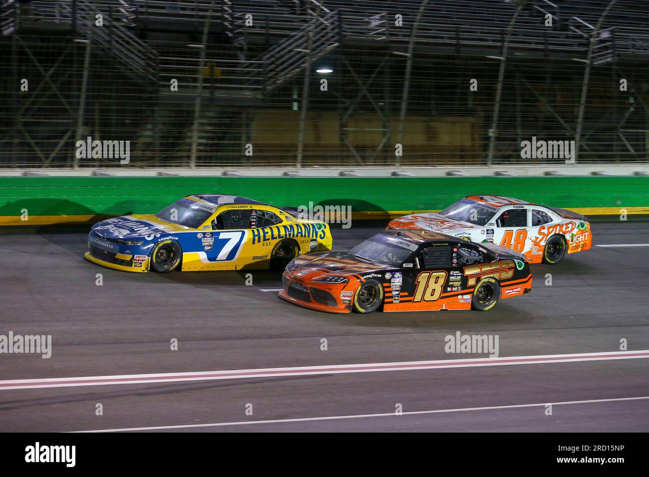 ATLANTA, GA - JULY 08: Justin Allgaier (#7 JR Motorsports Hellmann's ...