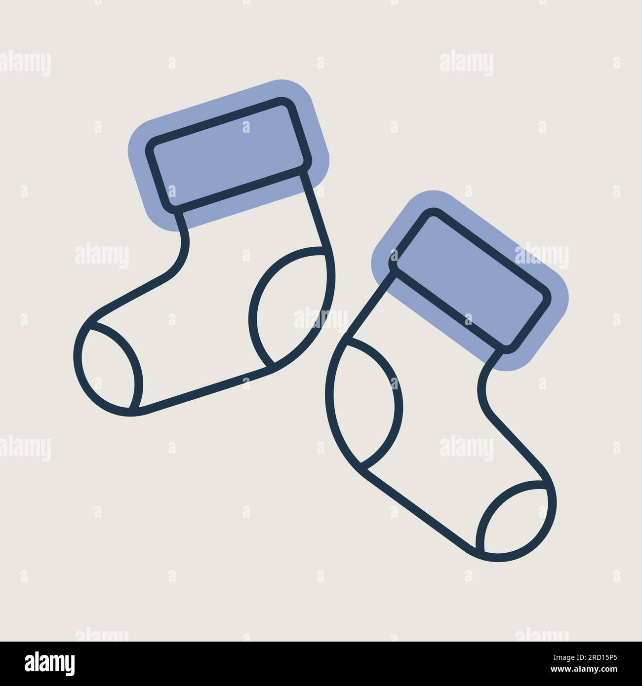 Baby socks bootees isolated vector icon. Graph symbol for children and ...