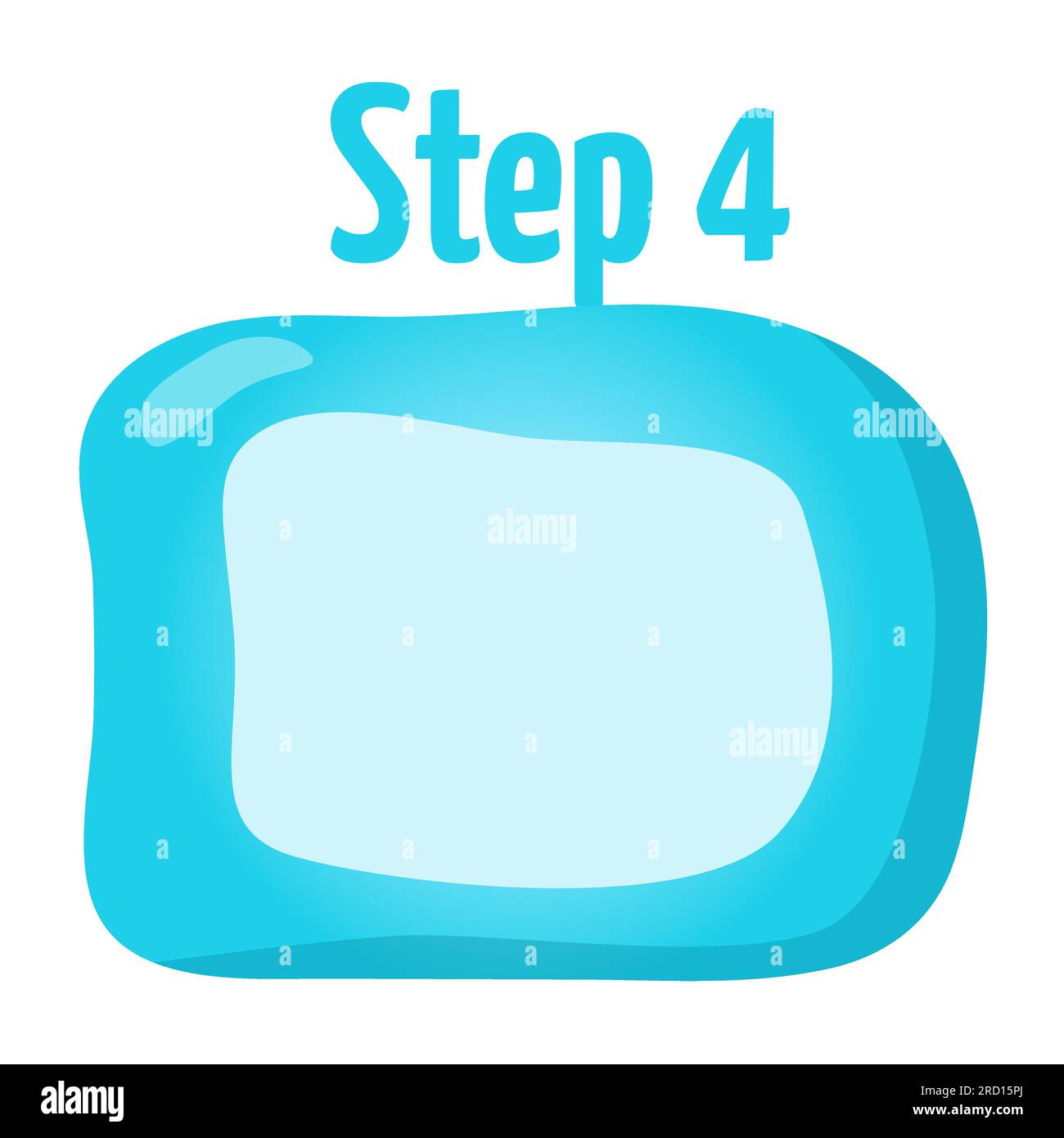 Rectangular shape for step four vector design element Stock Vector ...