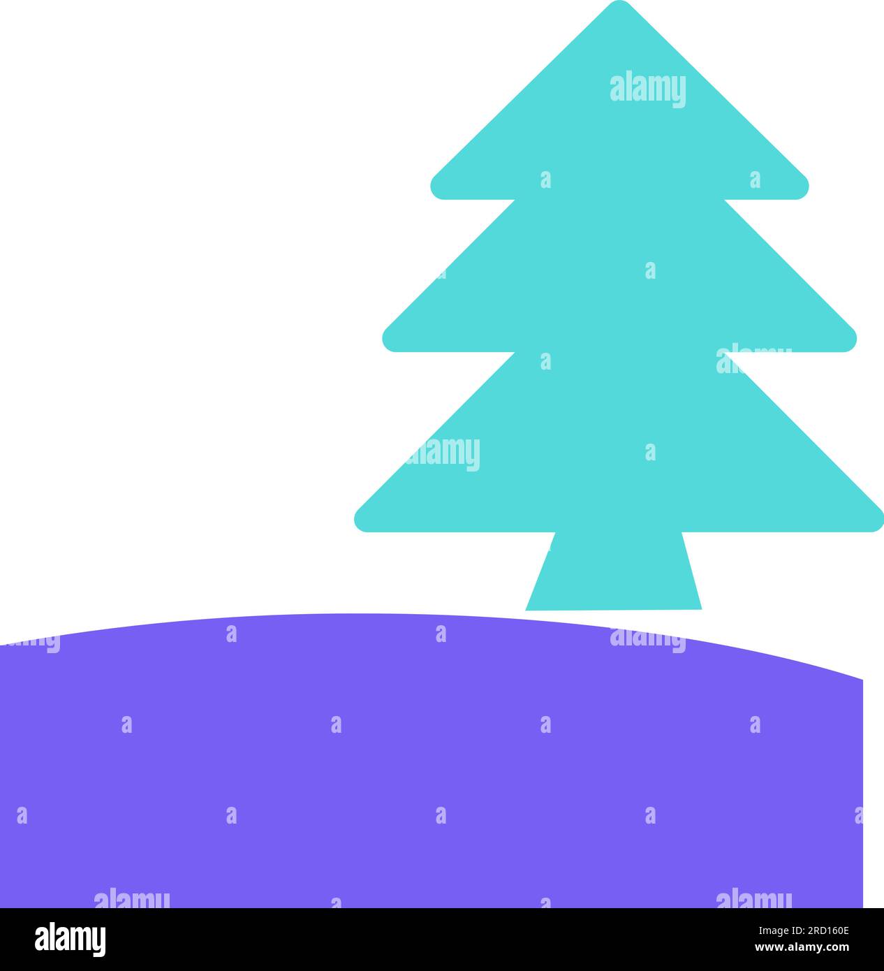 Pine forest edge edge Stock Vector Images - Alamy