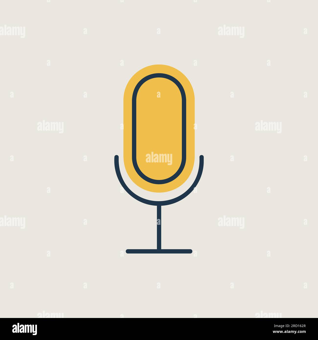 Record microphone mic vector icon. E-commerce sign. Graph symbol for ...