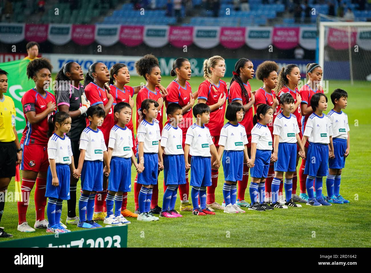 Sendai, Japan. 14th July, 2023. Panama team group Football/Soccer ...