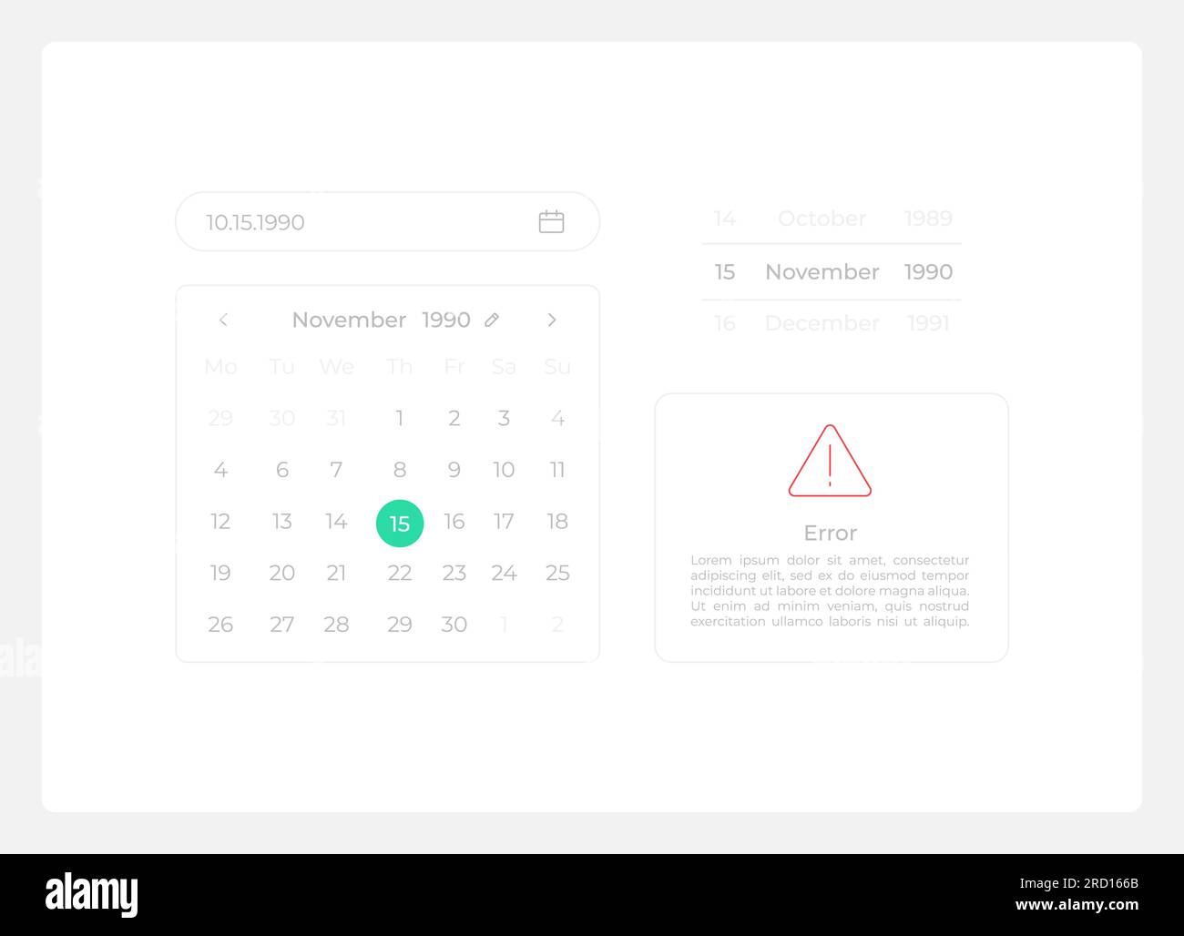 Choosing the date Stock Vector Images - Alamy