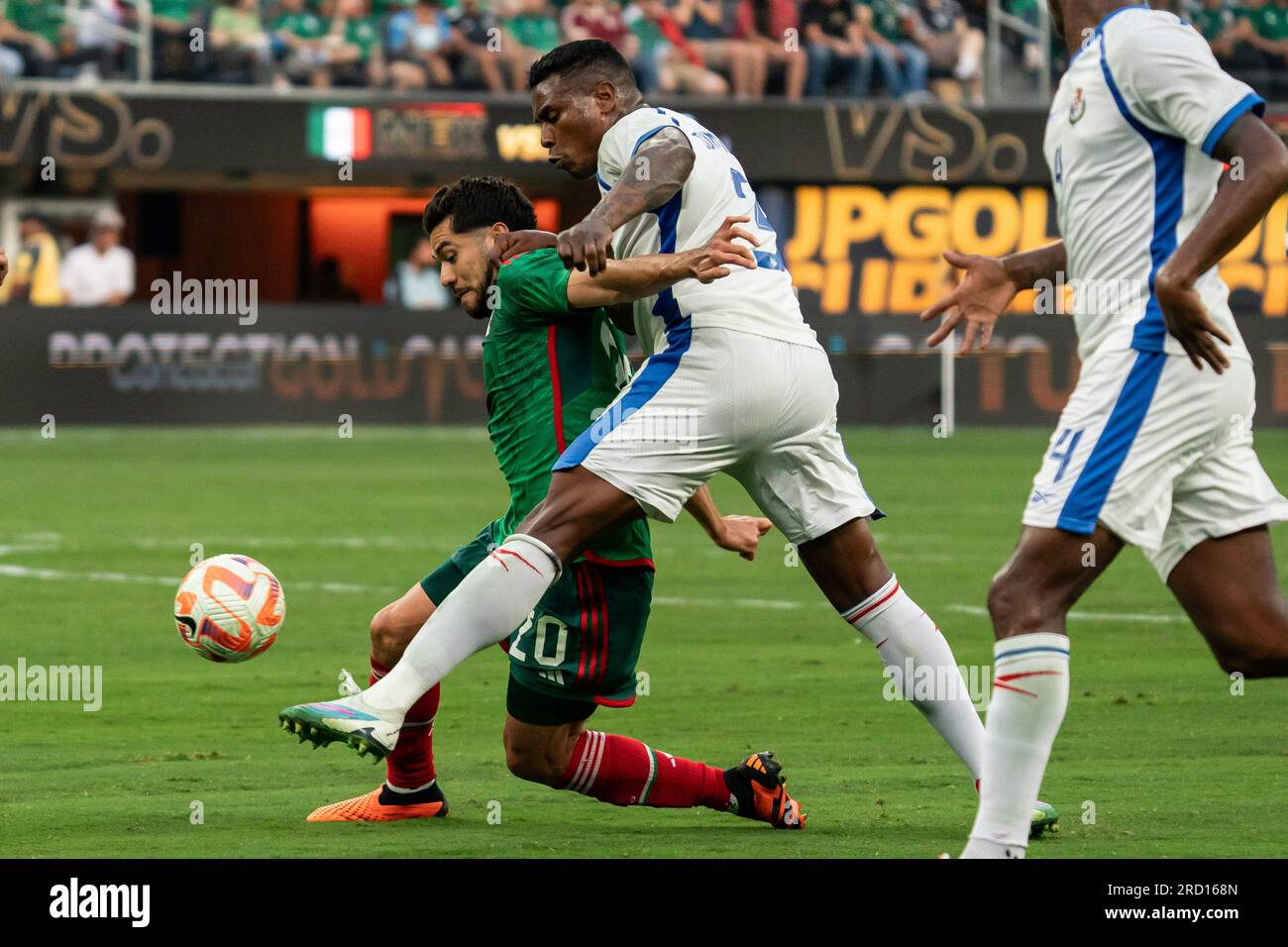Panama defender Harold Cummings (3) breaks up a pass intended for ...