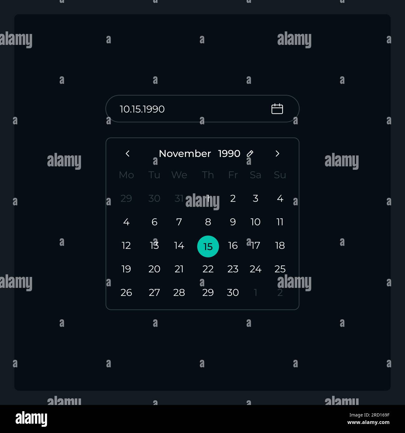 Calendar date picker UI element template Stock Vector Image & Art - Alamy Calendar date picker UI element template Stock Vector Image & Art - Alamy