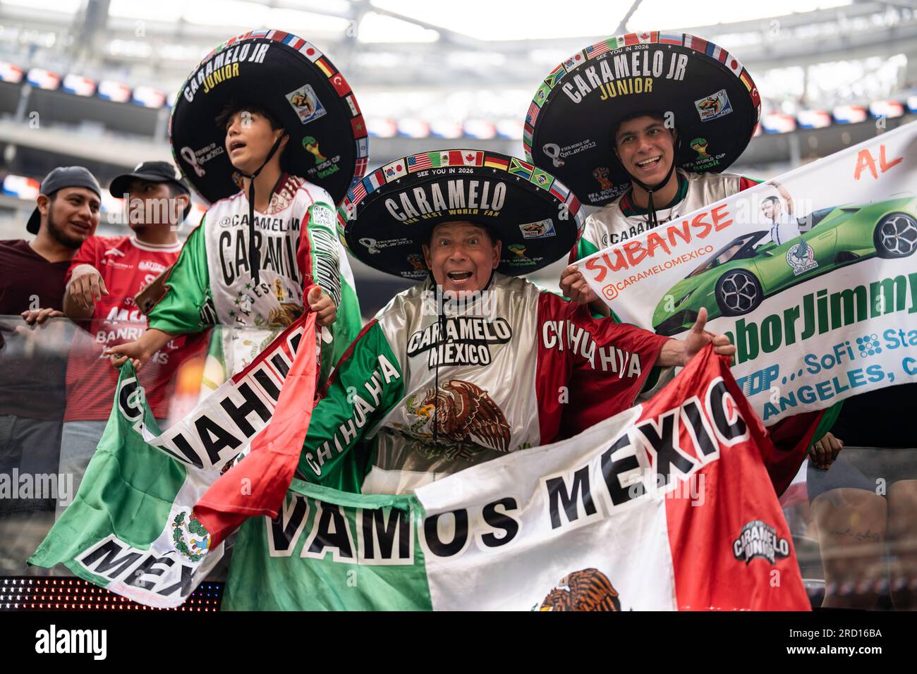 Mexico fans during the Concacaf 2023 Gold Cup final between Mexico and ...