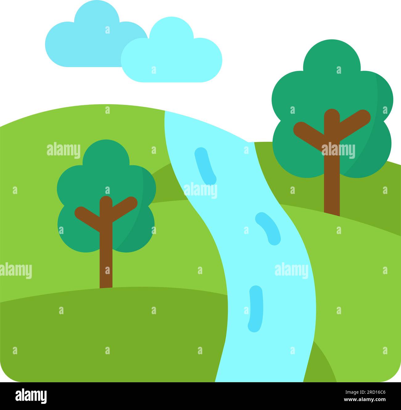 Riverbank design Cut Out Stock Images & Pictures - Alamy