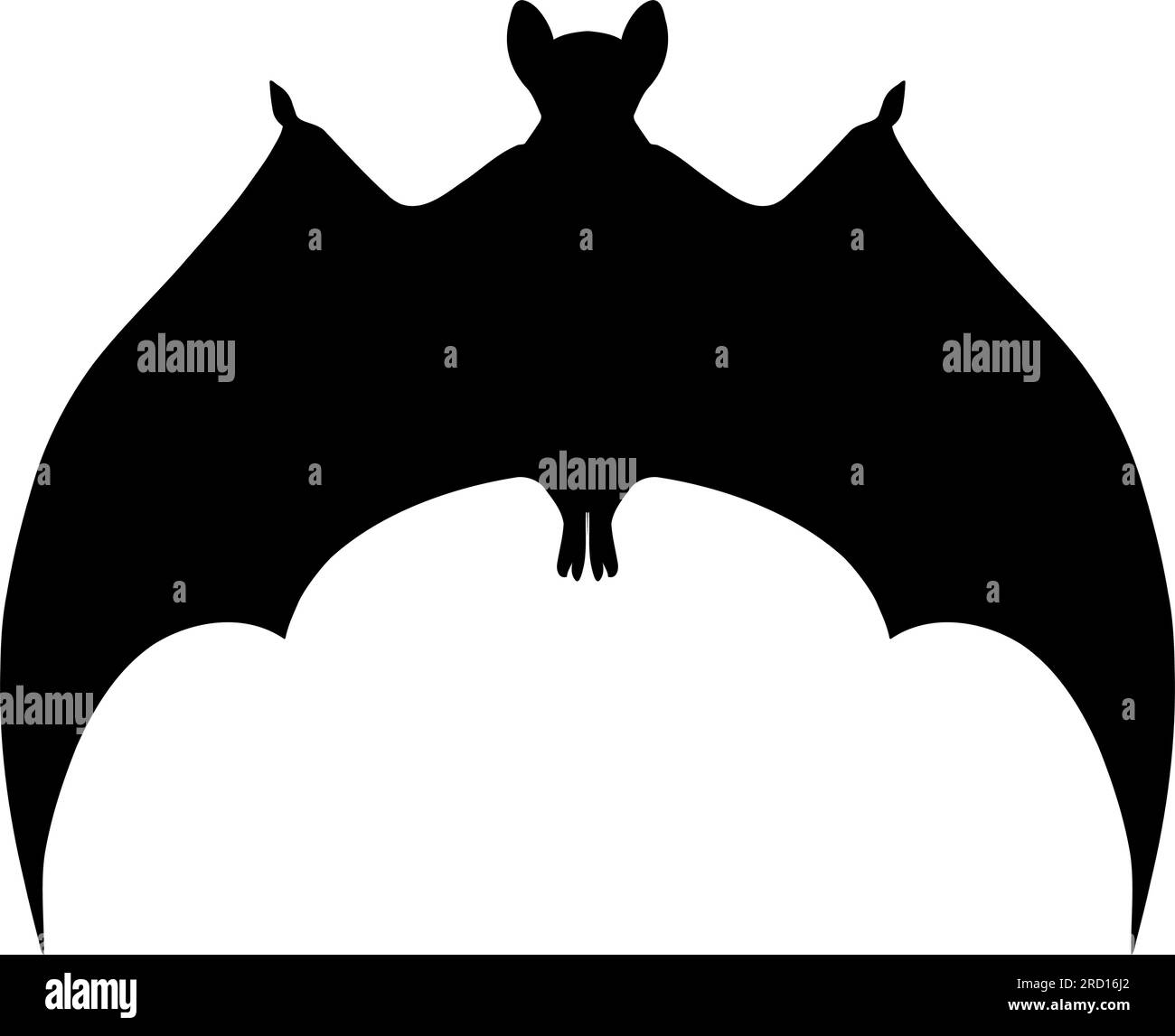 Flying bat background Black and White Stock Photos & Images - Alamy