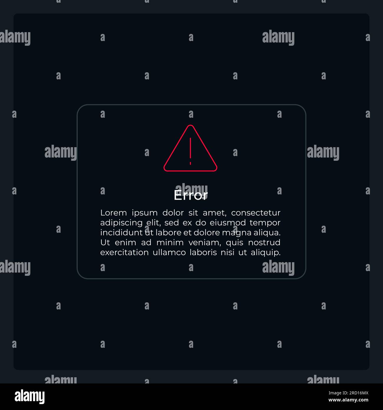 Error warning info UI element template Stock Vector Image & Art - Alamy Error warning info UI element template Stock Vector Image & Art - Alamy