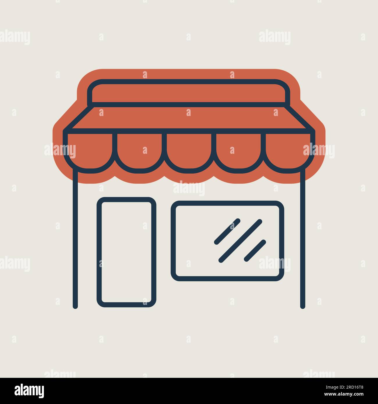 Store front isolated icon. E-commerce sign. Graph symbol for your web ...