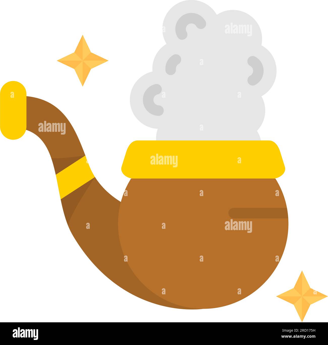 Smoking pipe icon image Stock Vector Images - Alamy