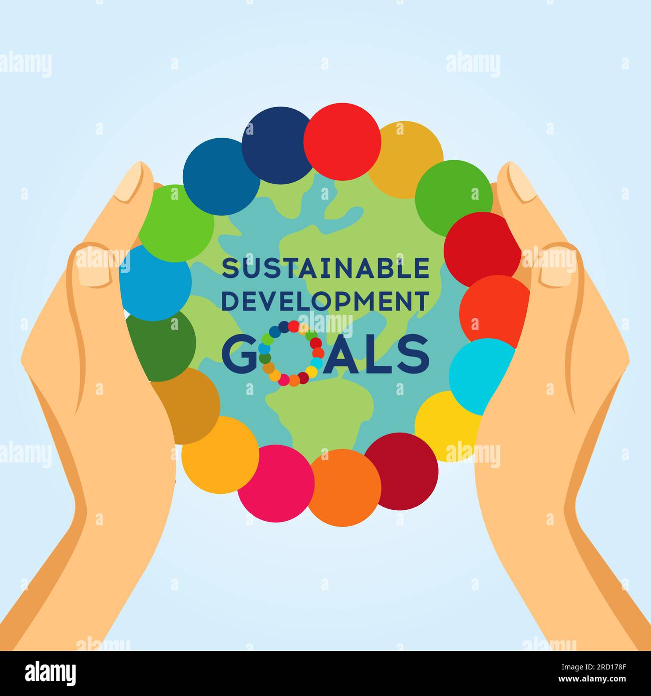Sustainable Development Global Goals. Abstract Brochure design. Vector ...