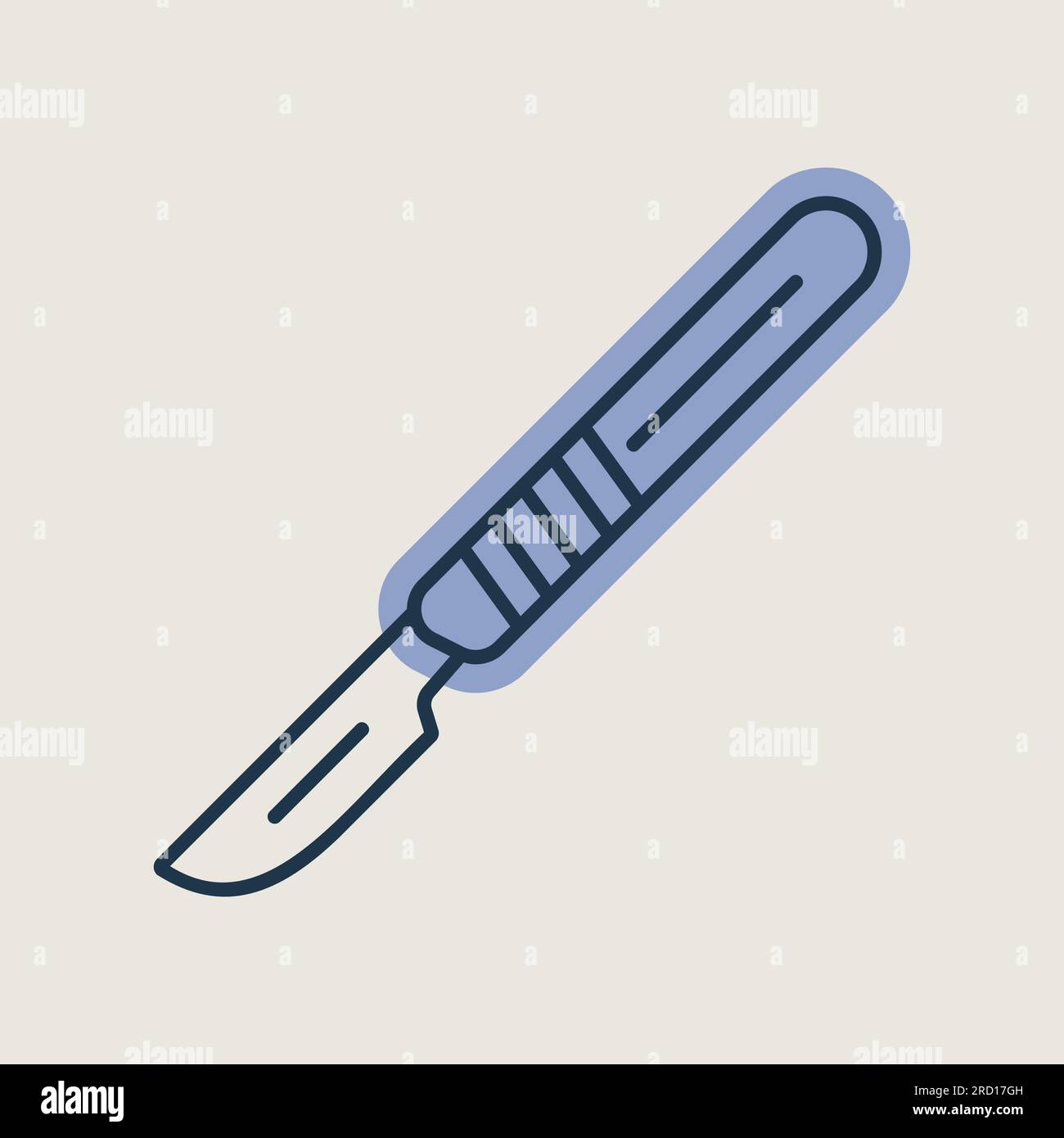 Surgical tools for operations scalpel vector isolated icon. Medicine ...