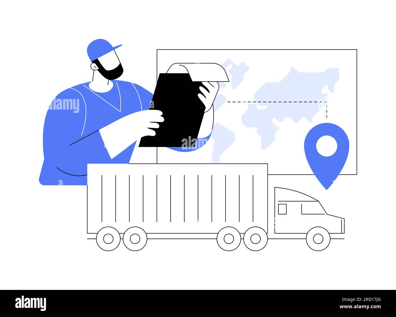 Delivery order abstract concept vector illustration Stock Vector Image ...