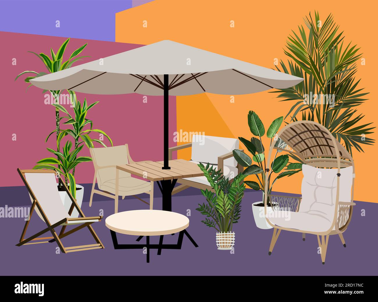 Rattan plant Stock Vector Images - Alamy