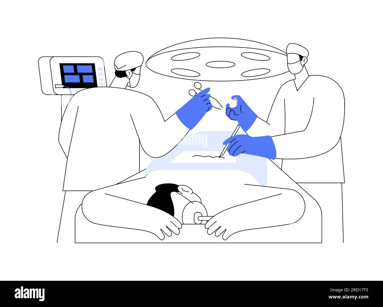 Orthopaedic surgery of the spine abstract concept vector illustration ...