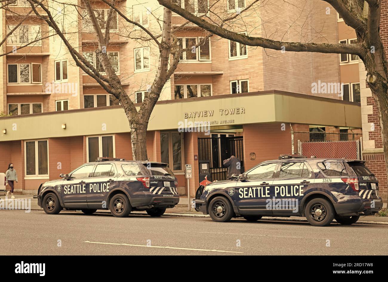Seattle, Washington D.C. USA - April 03, 2021: seattle police cars ...