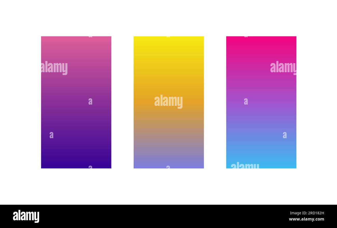 Modern screen design gradient mobile app. Bright colorful pink green ...