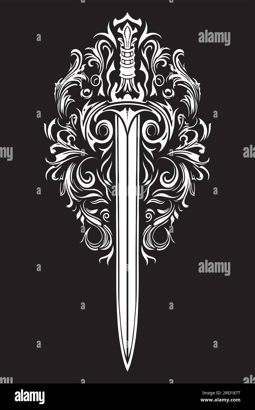 Medieval knight warrior fight Black and White Stock Photos & Images - Alamy