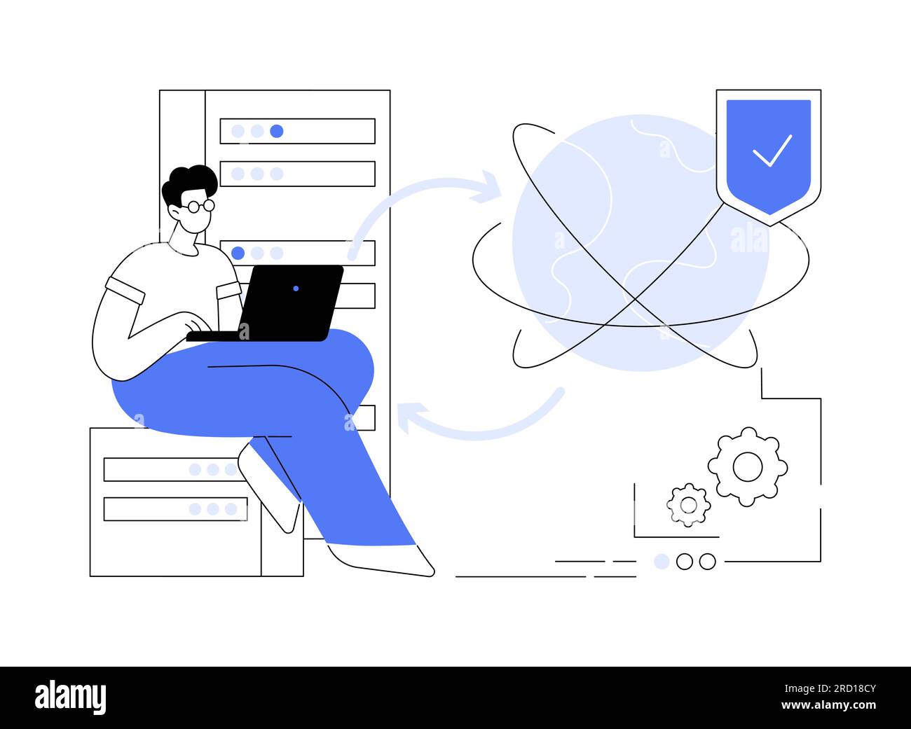 Proxy server abstract concept vector illustration Stock Vector Image ...