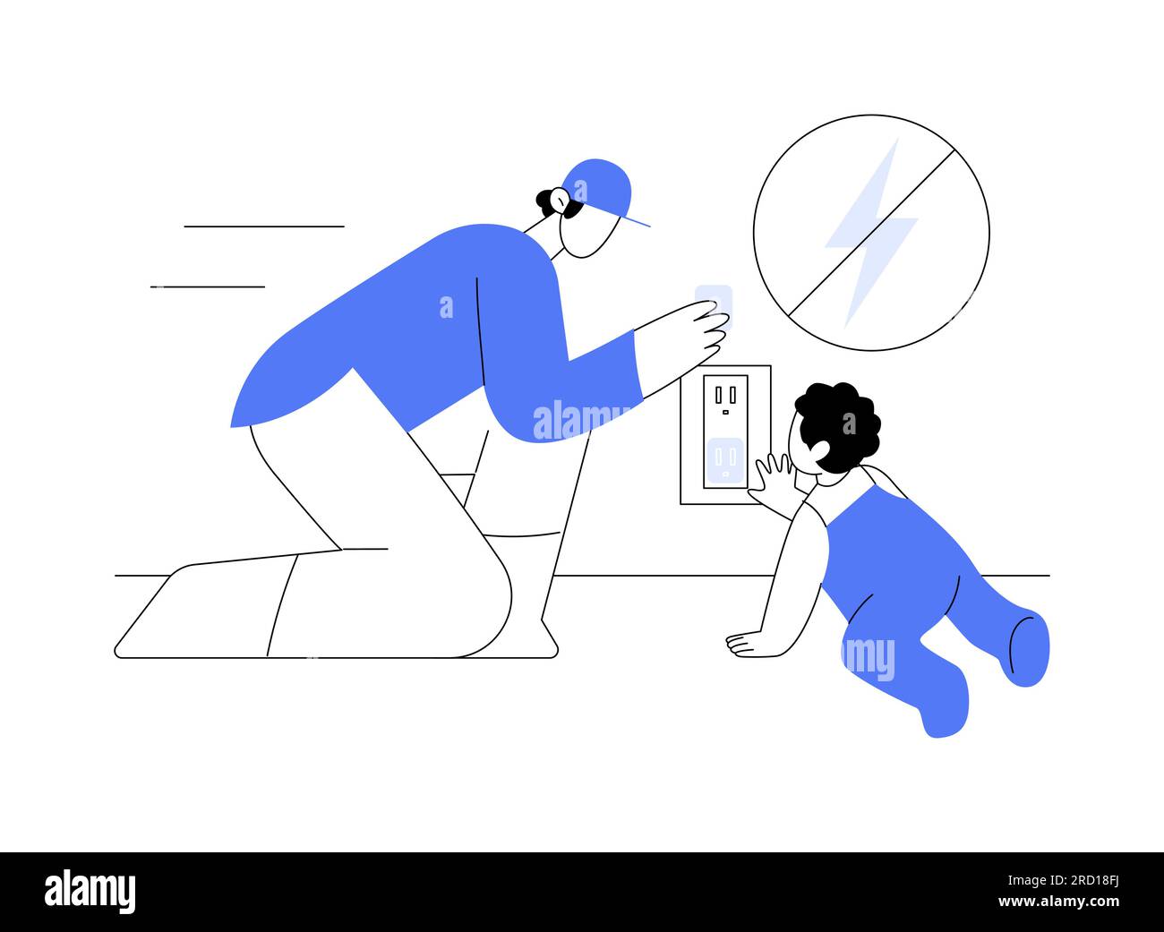 Cover electrical outlets abstract concept vector illustration Stock ...