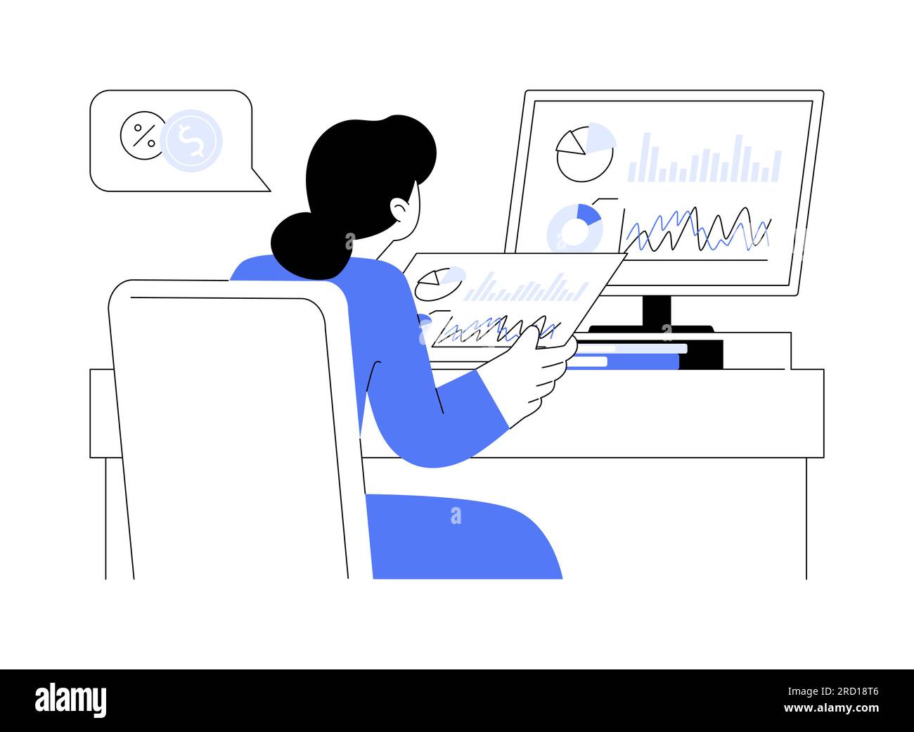 Financial reports abstract concept vector illustration Stock Vector ...