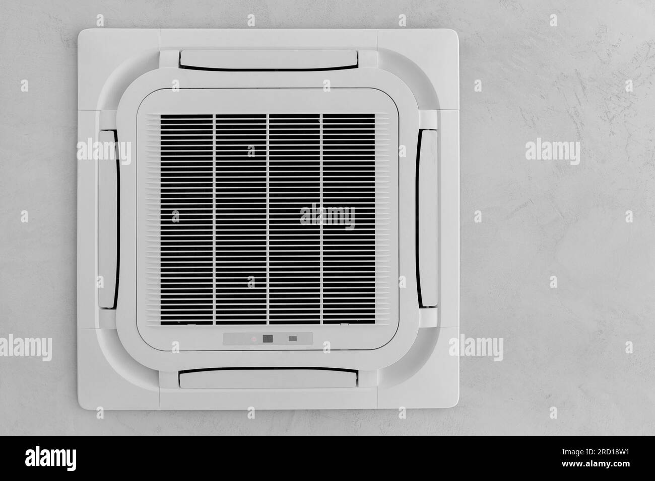 Ceiling white air conditioner built into the ceiling Stock Photo - Alamy