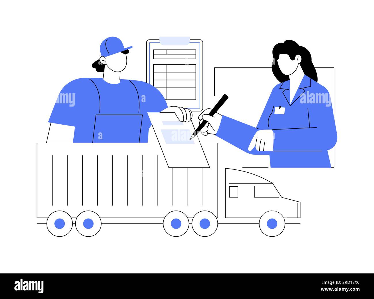 Shipping Documentation Abstract Concept Vector Illustration Stock Vector Image And Art Alamy