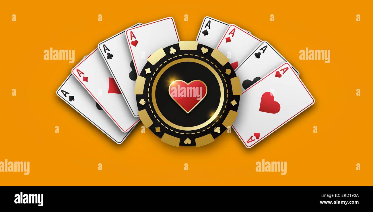 Realistic playing chip suit hi-res stock photography and images - Alamy
