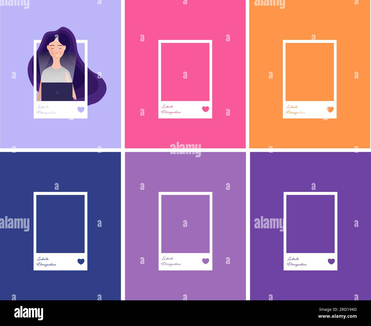 Blank face photo Stock Vector Images - Alamy