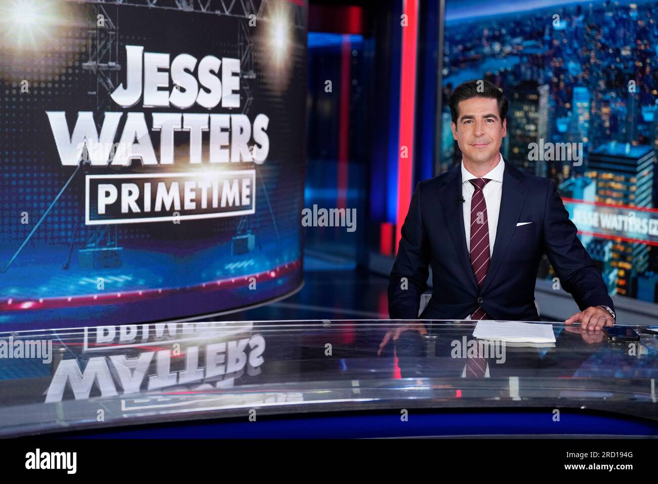 Jesse Watters appears during his debut 8 p.m. EDT time slot on "Jesse Watters Primetime" on ...