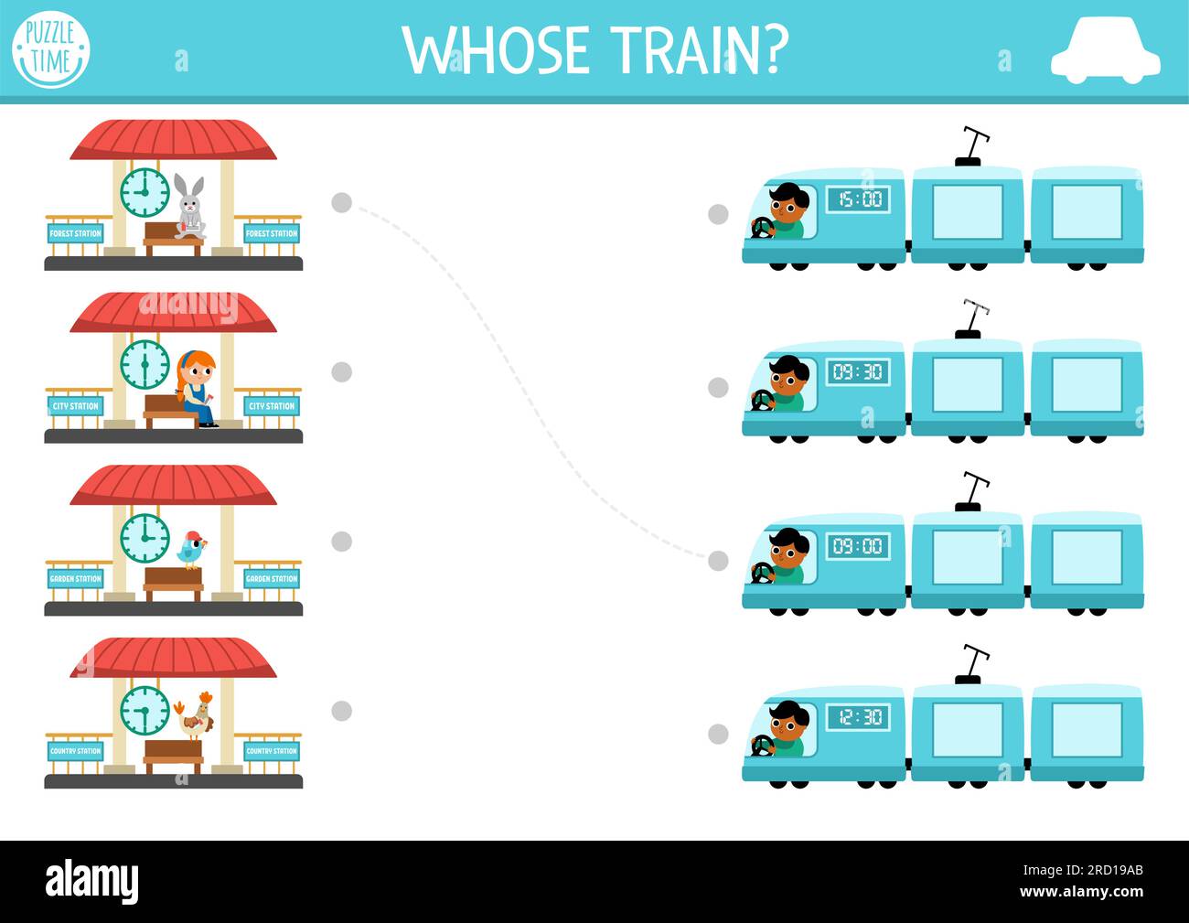 Railroad station activity Stock Vector Images - Alamy