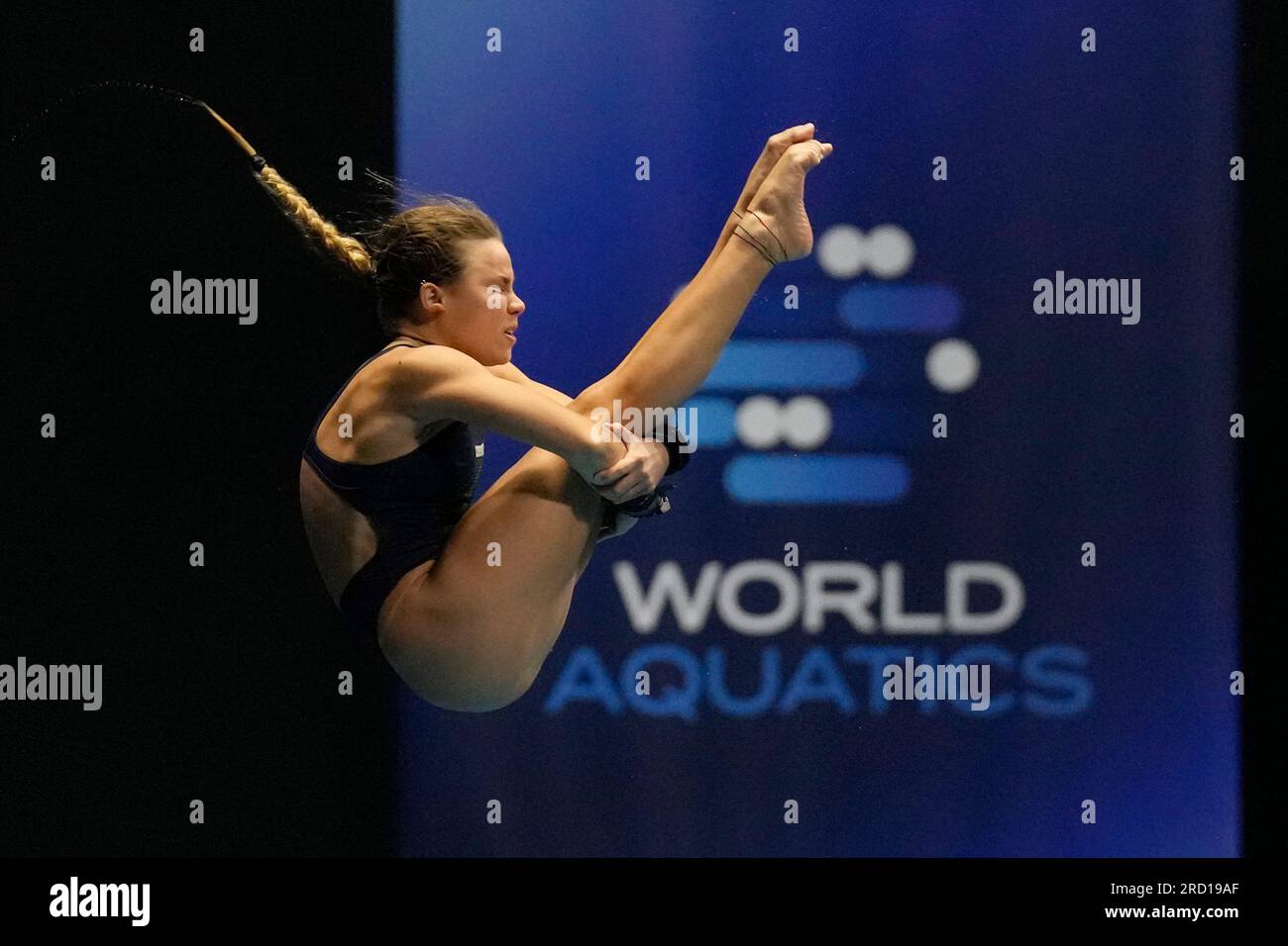 Maia Biginelli of Italy competes during the women's 10m platform diving ...