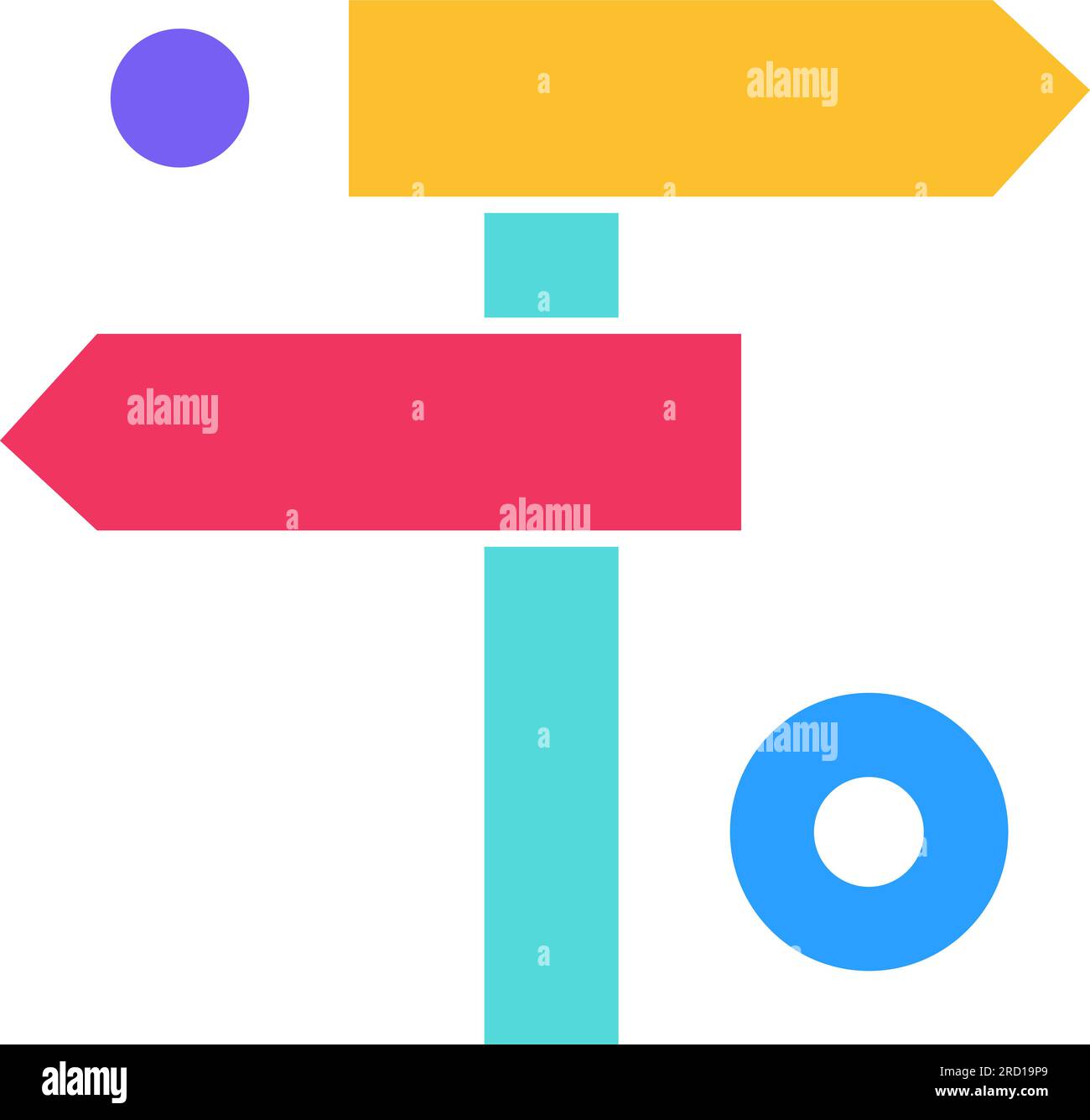 Wooden arrows signs, marks of direction of movement route. Road tourist ...