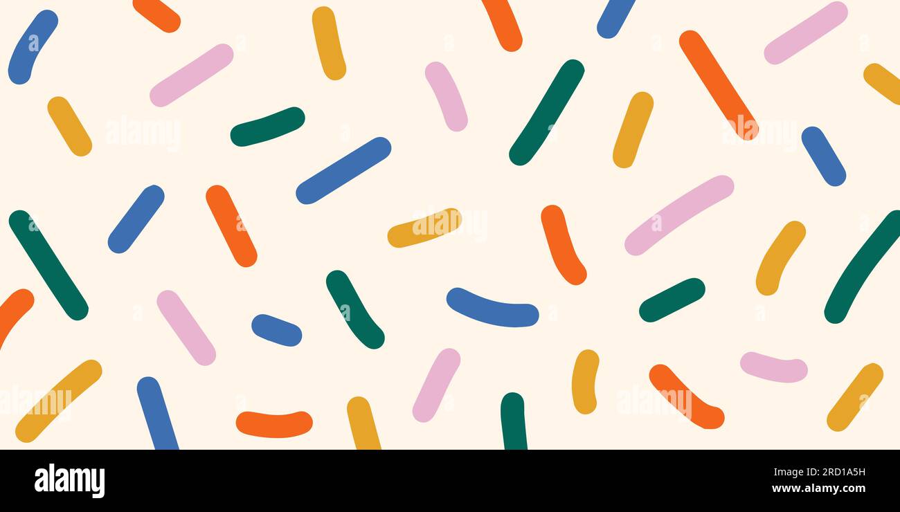 Funky abstract background with colorful confetti or sugar sprinkles ...