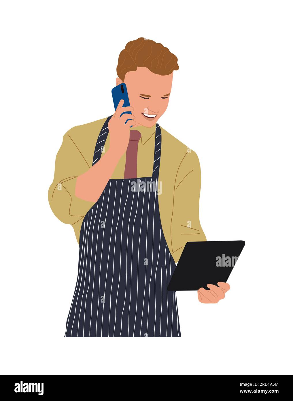 Mobile phone looking at Stock Vector Images - Alamy