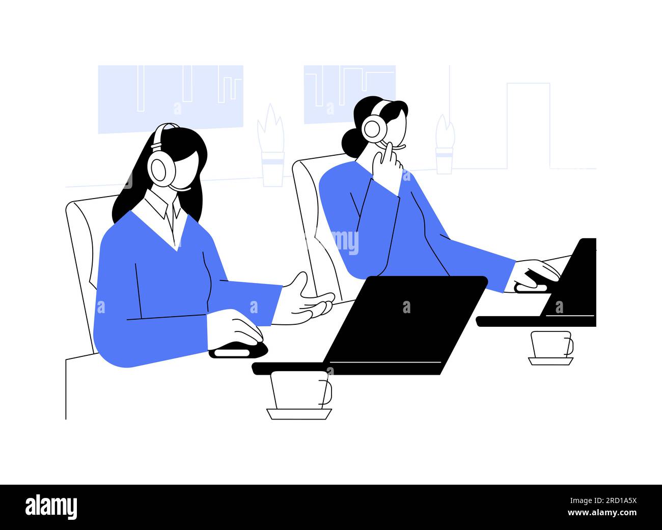 Cold calling abstract concept vector illustration Stock Vector Image ...