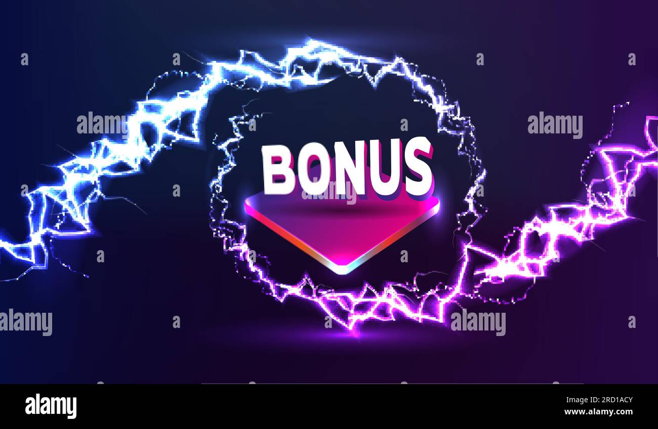 Web banner Bonus sign letters 3d isolated design elements. Vector Stock ...