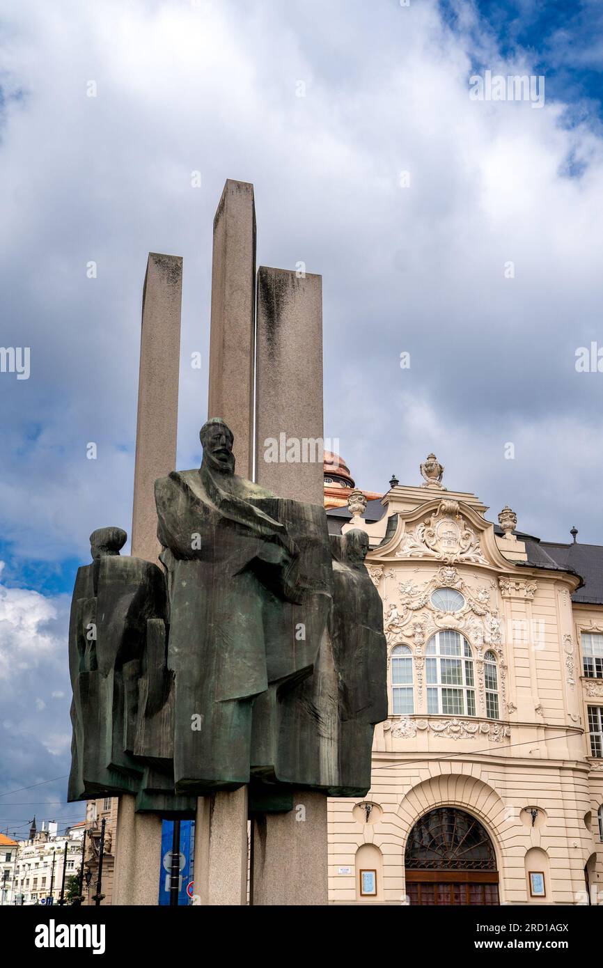 Bratislava, SK – June 10, 2023 View of the Monumental sculpture of ...