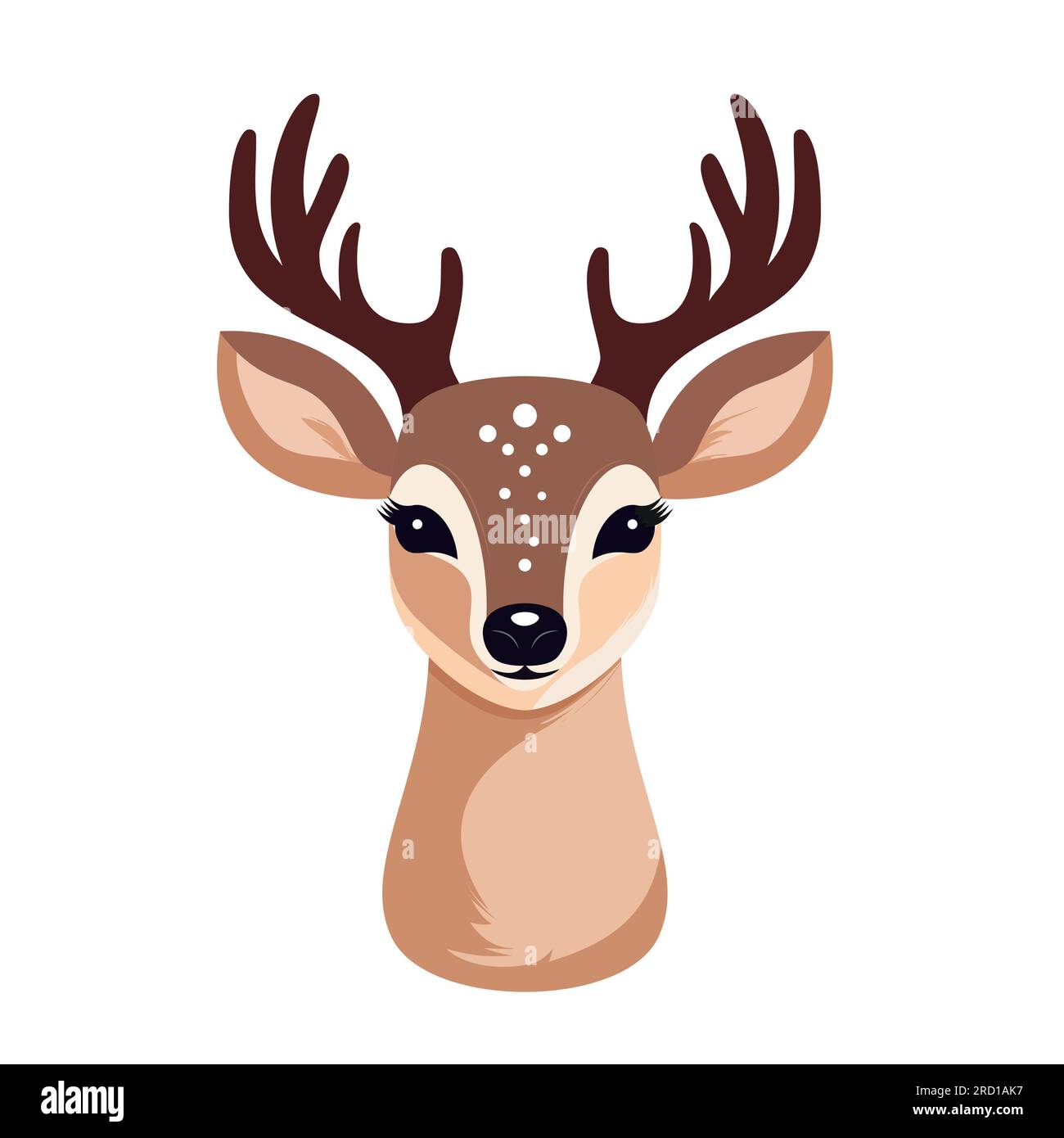 deer for your design. Deer, sika deer and reindeer. Vector illustration ...