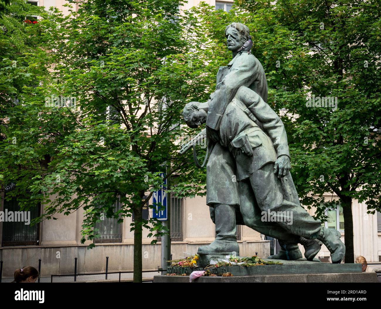 Bratislava, SK – June 10, 2023 The heroic looking Memorial of the ...