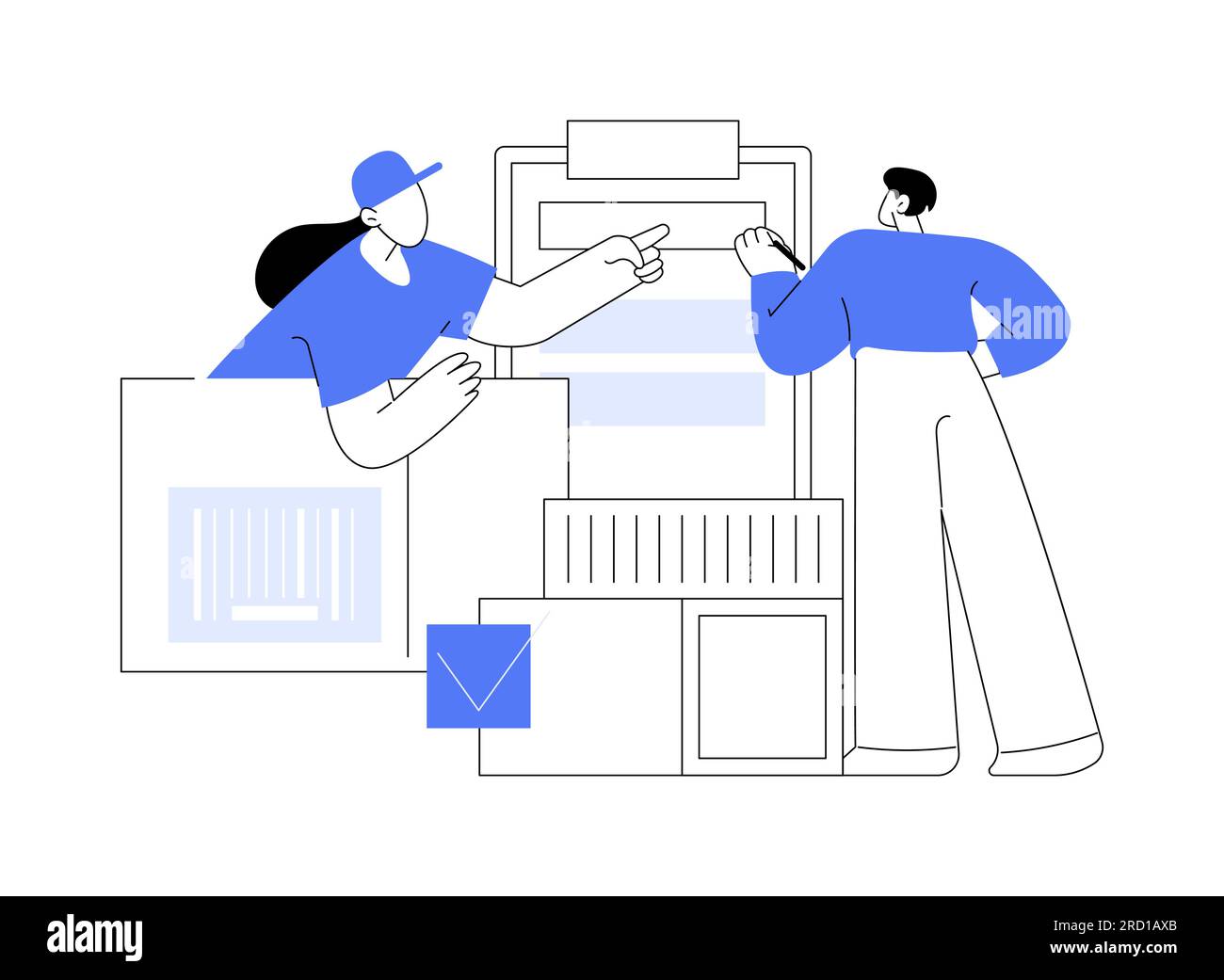 Delivery note abstract concept vector illustration Stock Vector Image ...